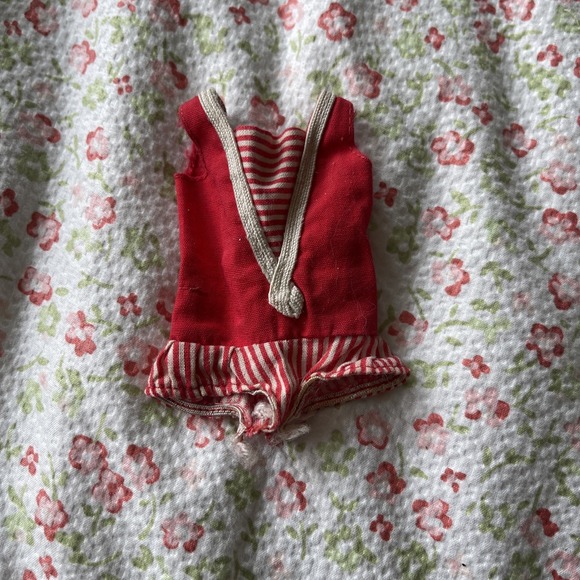 Mattel | Toys | Vintage Skipper Doll Swimsuit Red White Stripe Mattel ...